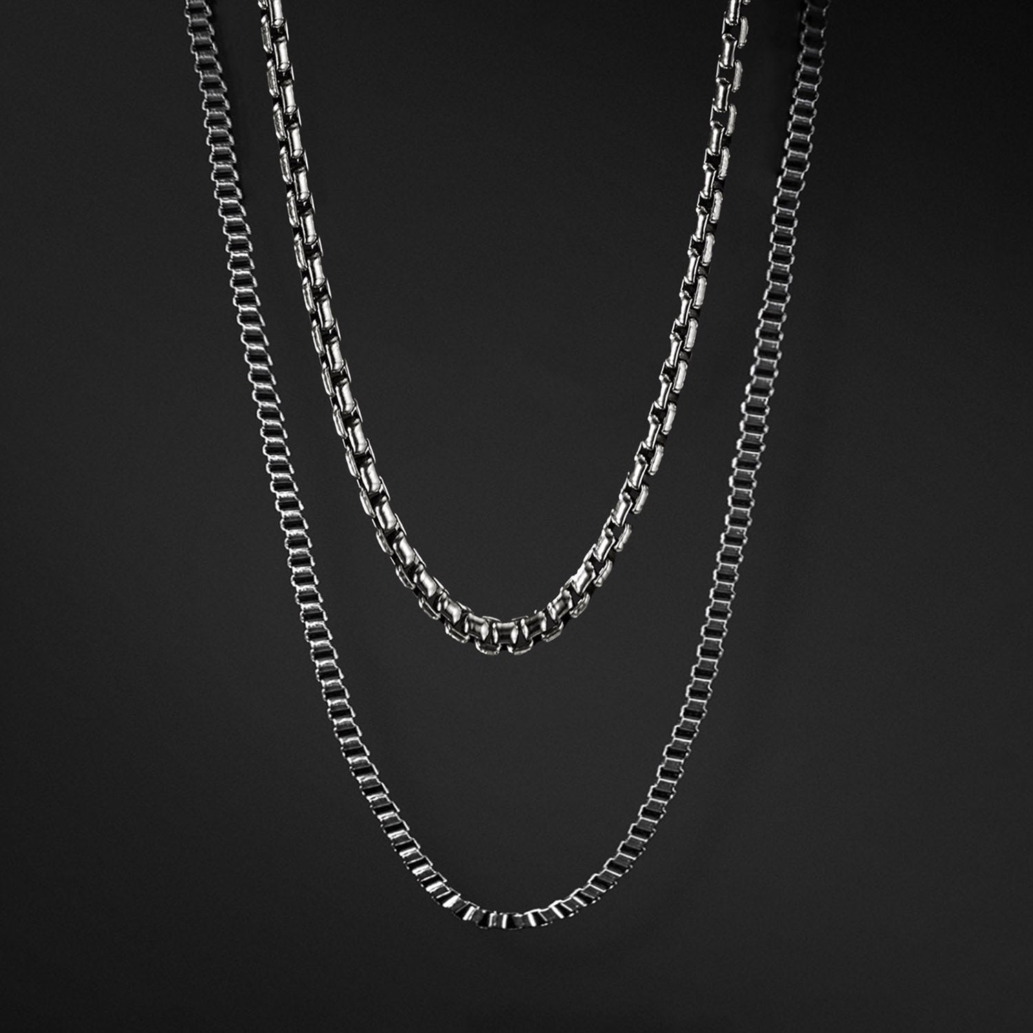 Box + Vine Link Chain Stack – Forziani